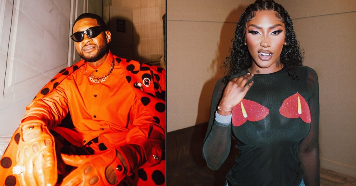 Usher fait une confidence à Aya Nakamura lors d'un défilé | Newstories ...